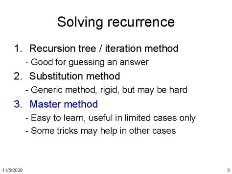 cs 3343 analysis of algorithms lecture 67 master