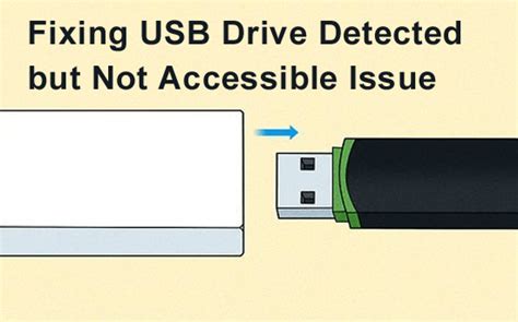 Fixing USB Drive Detected But Not Accessible Issue Easily