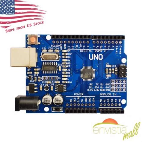 Arduino Uno R3 Compatible Atmega328p Ch340 Usb Board India Ubuy