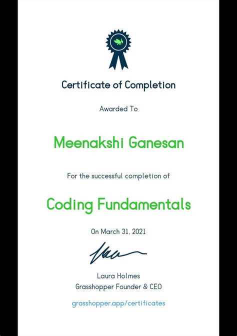 Meenakshi G On Linkedin Grasshoppercodingfundamentals