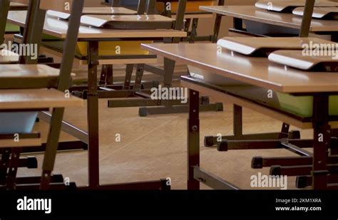 Empty Classroom Tables Chairs In Stock Videos And Footage Hd And 4k