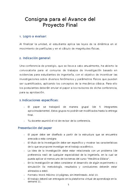 Acs11 Avance Del Proyecto Final Aplicación De Dinámica En