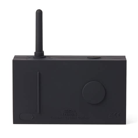 Lexon Thykho 3 Fm Radio Bluetooth Speaker Black Retro Design