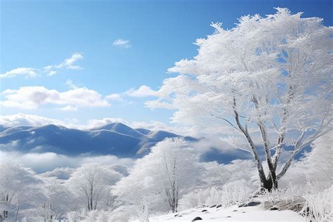 하얀 나무와 눈 겨울 높은 해상도 구름 배경 일러스트 및 사진 무료 다운로드 Pngtree