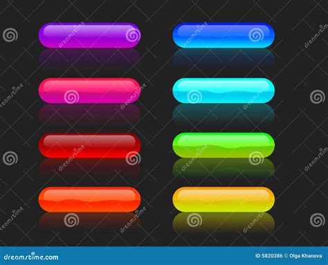 Glowing Buttons Stock Illustration Illustration Of Circle 5820386