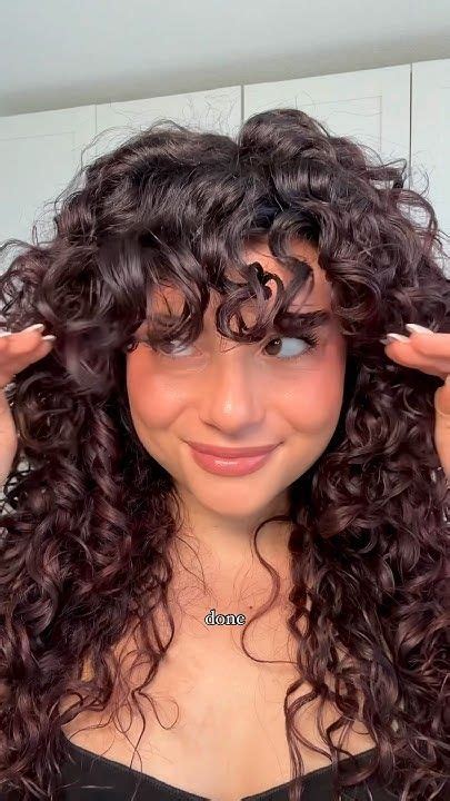 HOW I STYLE MY CURLY BANGS Curly Hair With Bangs How To Cut Bangs Natural Curls Hairstyles