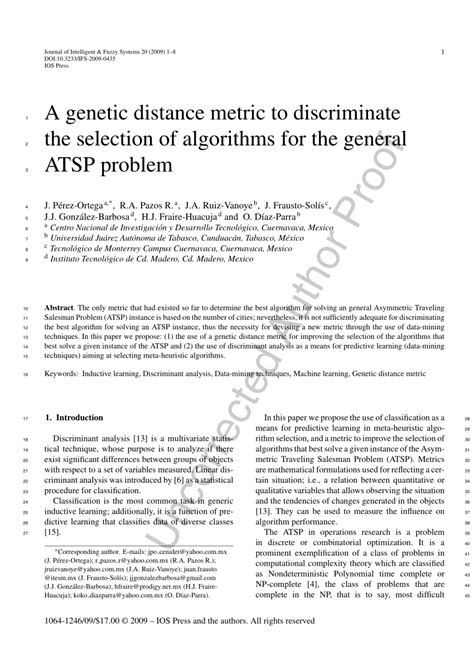 Pdf A Genetic Distance Metric To Discriminate The Selection Of
