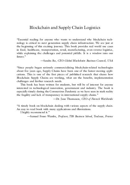 pdf blockchain and supply chain logistics