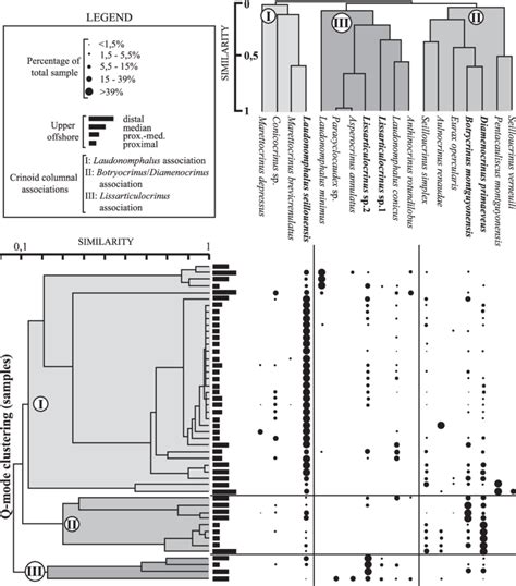 Results Of The R Mode And Q Mode Cluster Analysis Showing The Three Download Scientific