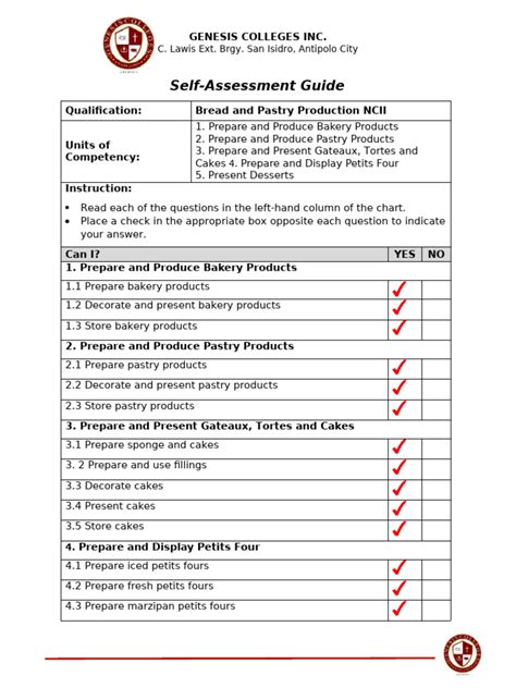 Self Assessment Guide Pdf