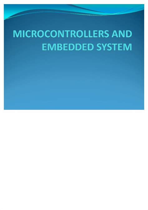 pdf micro controllers and embedded system dokumen tips