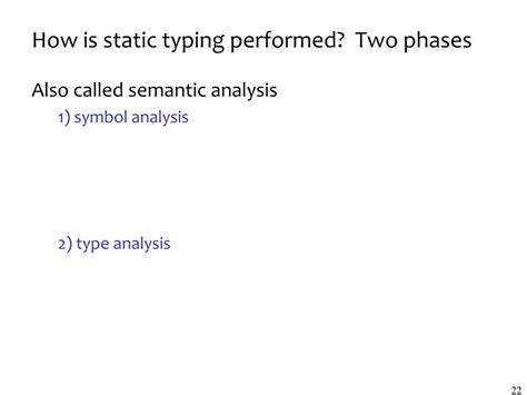ppt lecture 17 static types type safety static vs dynamic checks