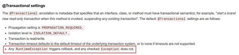 Hibernate Spring Transaction Doesnt Rollback With Exception Stack