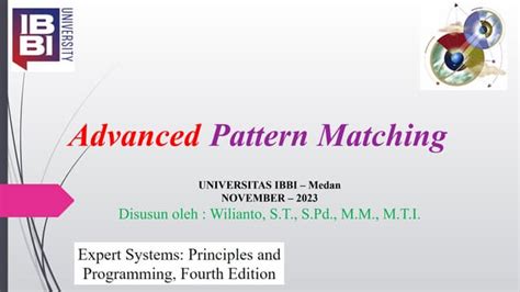 Pertemuan 8 Advanced Pattern Matchingpptx