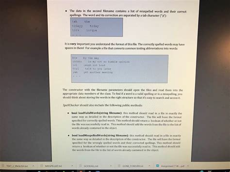 Solved Assignment 7 Zip Src SpellChecker Cpp A7 COG Chegg Com