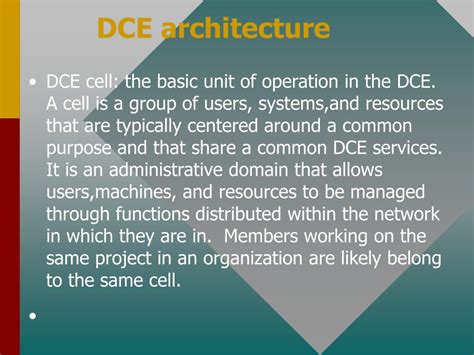 ppt dce distributed computing environment powerpoint presentation