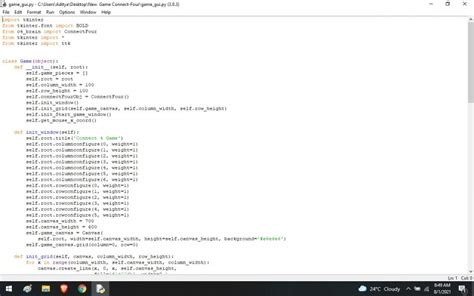 Python Program To New Game Connect Four Using Python Tkinter Kashipara