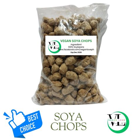 Soya Chaps Vegan Vegetarian 220 Grams Dried Vegan Meat Repl Cement