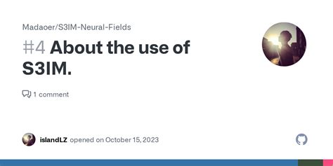 About The Use Of S IM Issue Madaoer S IM Neural Fields GitHub