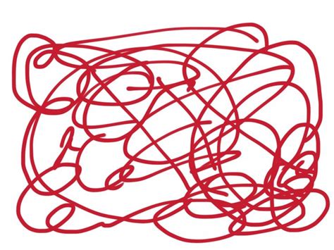 Red Scribble Scribble Red Squiggles