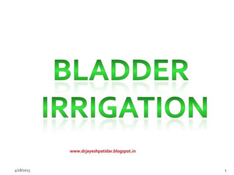 Ppt Bladder Irrigation Ppsx Medical Health