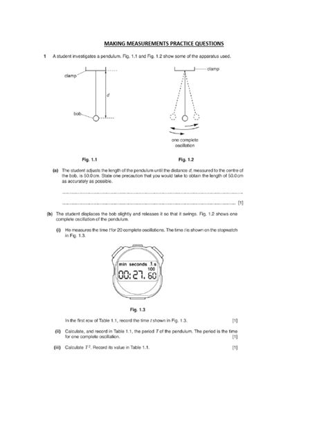 Measurement Practice Questions And Answers Pdf