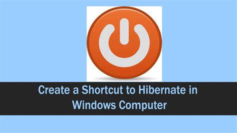 How Do I Create A Shortcut To Hibernate In Windows 1011 Youtube