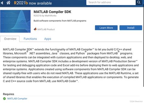 Matlab 生成 Python 包并构建 Python 应用程序files Required For Your Library To