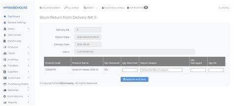 Responsive Warehouse Management System PHP By Monsernet Codester