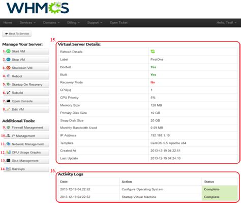 Adding And Managing A Virtual Machine Virtuozzo Server Docs