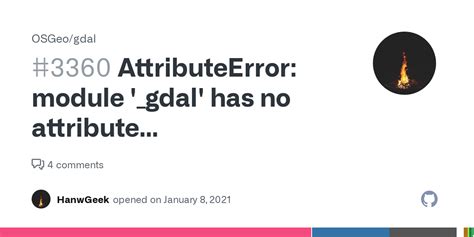 AttributeError Module Gdal Has No Attribute DirEntry Name Get Issue OSGeo Gdal