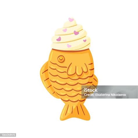 전통 아시아 길거리 음식 타이야키 와플 스낵 벡터 일러스트레이션 일본식 와플에 대한 스톡 벡터 아트 및 기타 이미지 일본식