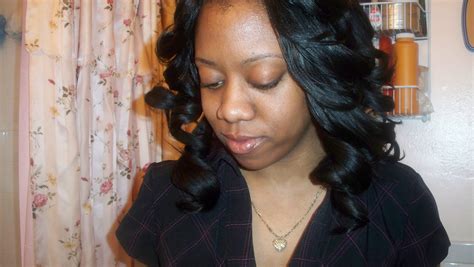 LongerStrongerHair My Sew In With Pin Curls
