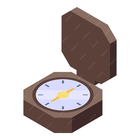 Premium Vector Open Compass Showing Direction For Navigation And Exploration