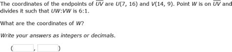 IXL Partition A Line Segment In A Given Ratio Precalculus Practice