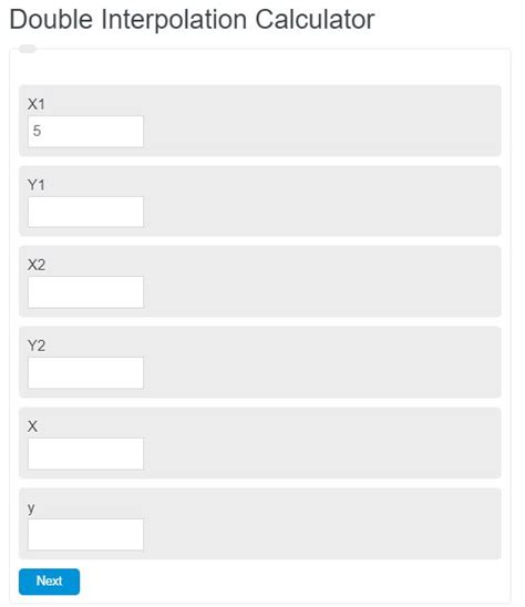 Double Interpolation Calculator Calculator Academy