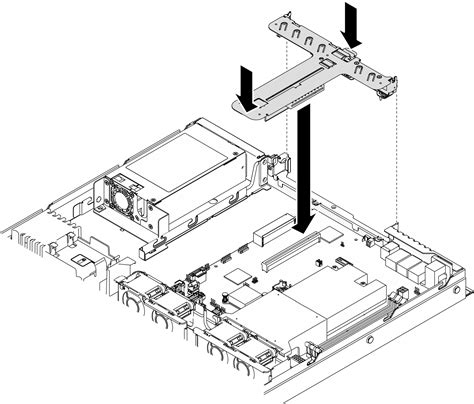 PCIe 라이저 어셈블리 설치 ThinkSystem SR250 V2 Lenovo Docs