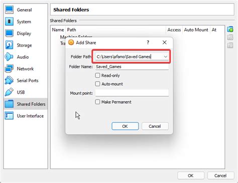 How To Create A VirtualBox Shared Folder In Windows