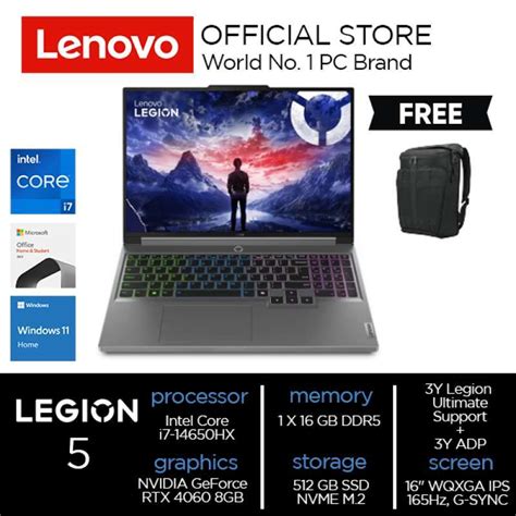 Promo Lenovo Legion Irx Core I Hx Gb Gb Rtx Gb W Ohs Diskon Di Seller