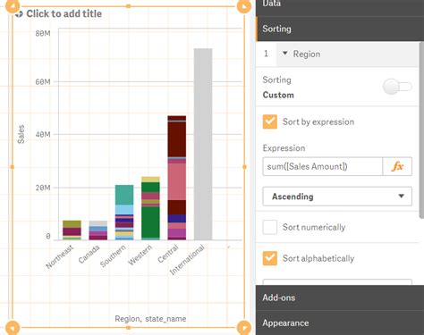 solved stack bar chart how to sort the bar from high to l qlik