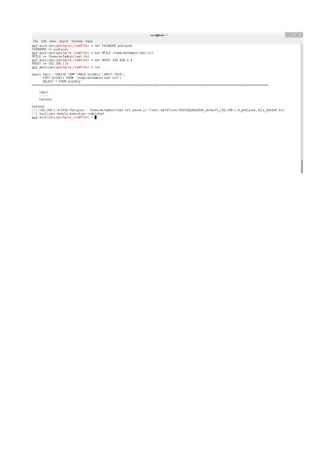 Membaca Isi File Menggunakan Admin Postgres Auxiliary Modules Pdf