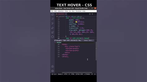 Create Text Hover Effect With Css Shorts Youtube