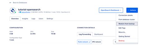 How To Manually Restore Opensearch Database Clusters From Backups Digitalocean Documentation