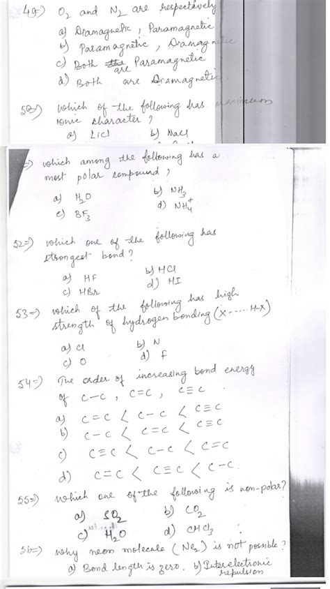 49 Mathrm O 2 And N 2 Are Respectively A Diamagnetic