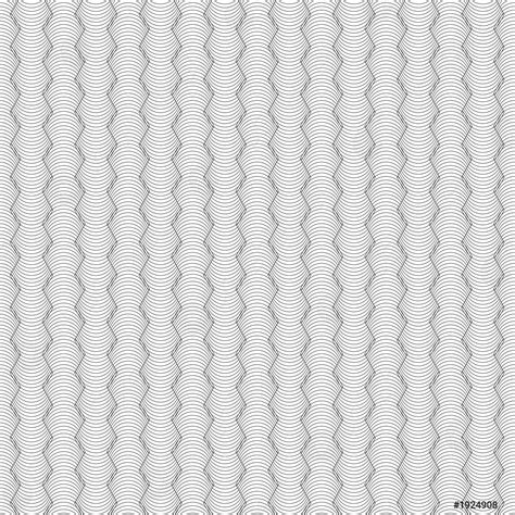 Abstract Geometric Curved Lines Pattern Isolated On White Color Background Stock Vector