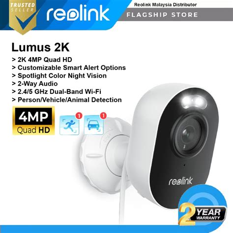 Reolink Lumus 2k 24mp Indoor Outdoor Wifi Security Ip Camera With
