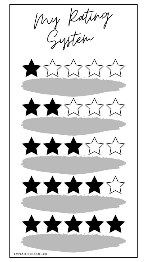 Book Star Rating System Template By Quotelib On Ig In 2022 Instagram