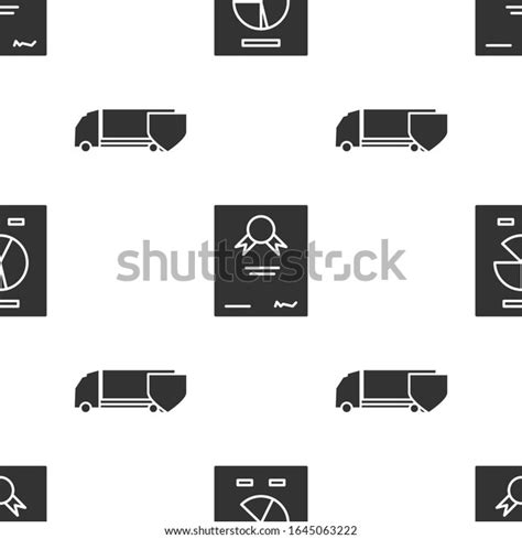 set document graph chart certificate template stock vector royalty