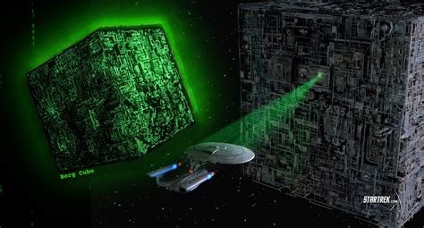 Borg Cube Yourbricks 60001 Star Trek Borg Cube With Lights With 704
