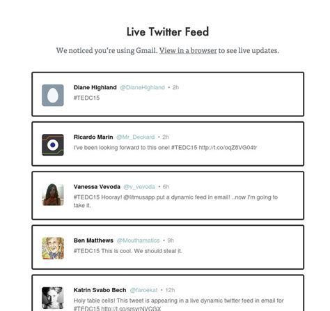 How To Code A Live Dynamic Twitter Feed In Html Email Litmus